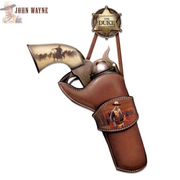 The Bradford Exchange | Art | John Wayne Replica Pistol Wall Decor Art ...